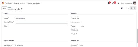 how to manage access rights in odoo 17 point of sale