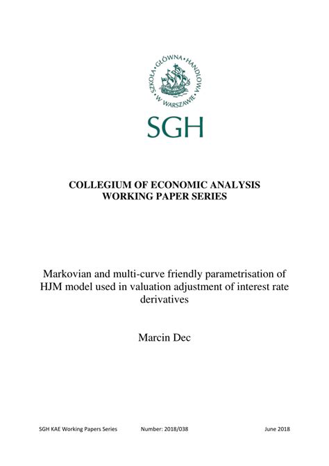 Pdf Markovian And Multi Curve Friendly Parametrisation Of Hjm Model Used In Valuation