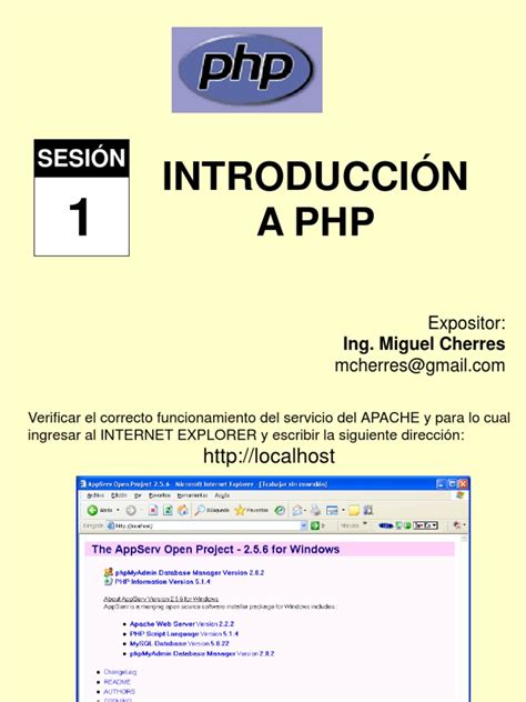 Introduccion Php Pdf Php Servidor Web
