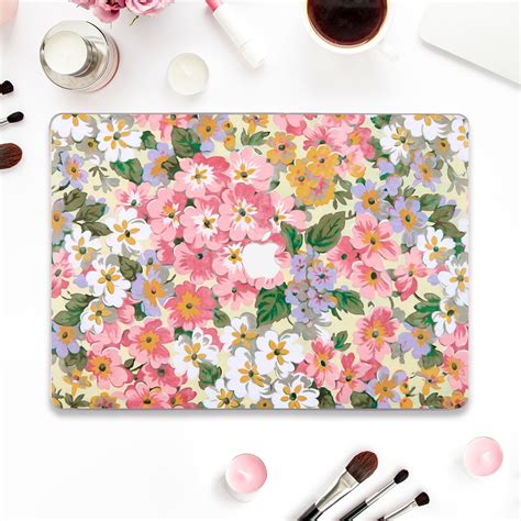 Cute Macbook Case Flowers Macbook Pro Air M M Pro Macbook Pro Aesthetic Pink