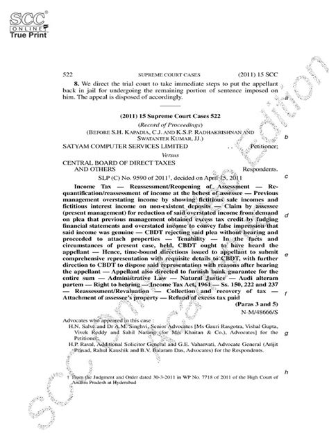 Satyam Computer Services Ltd Central Government Pdf