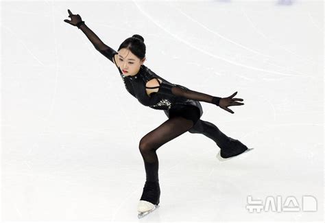 피겨 김채연 첫 동계ag 무대서 쇼트 개인 최고점 [뉴시스pic]