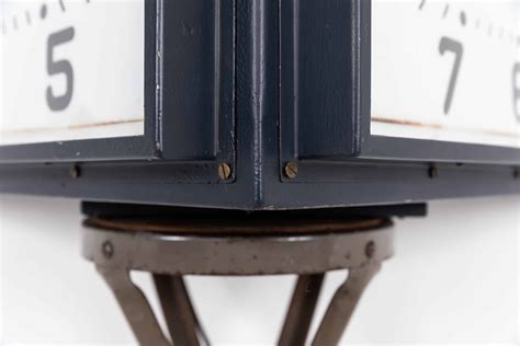 Triangluar Double Sided Illuminated Gents Of Leicester Clock — Antiques Workshop Exceptional