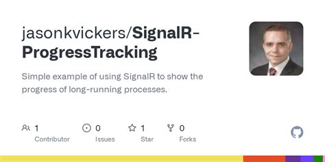 Github Jasonkvickerssignalr Progresstracking Simple Example Of Using Signalr To Show The
