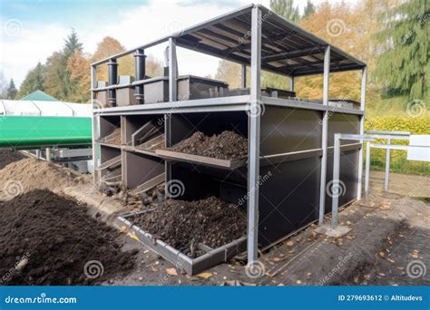 composting system with double layer of carbon and nitrogen rich