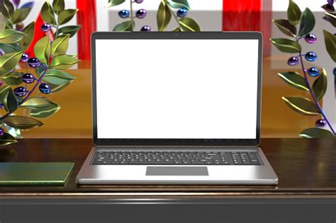 3d 렌더링으로 배경 제품 프리젠 테이션 무대 디스플레이와 트리플 실린더 받침대 위의 노트북 컴퓨터 화면 모형 모형에 대한 스톡 사진 및 기타 이미지 Istock