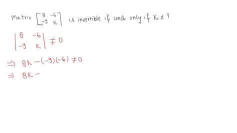 SOLVED A Square Matrix A Of Order N Has Inverse If And Only If