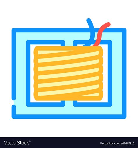 Transformer Electronic Component Color Icon Vector Image
