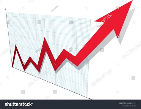 Soaring Line Graph Upward Arrow Business Stock Vector Royalty Free Shutterstock