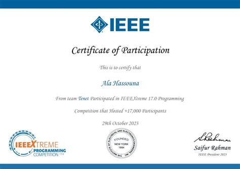 Ala Hassouna On Linkedin Hackathon Xtreme Ieee