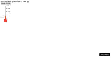 react thermometer component examples codesandbox