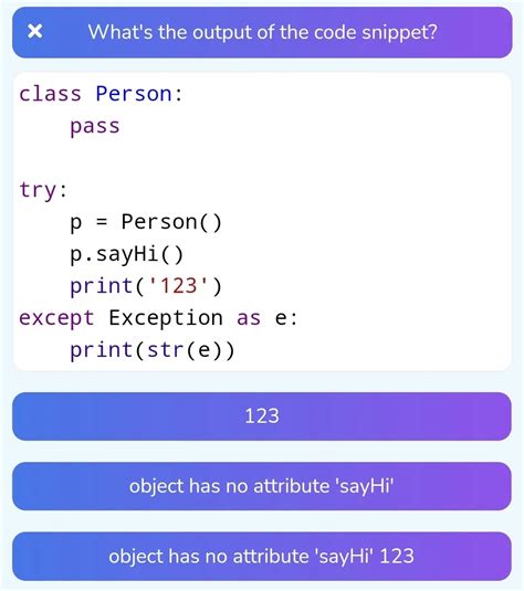 what is the output of following python code