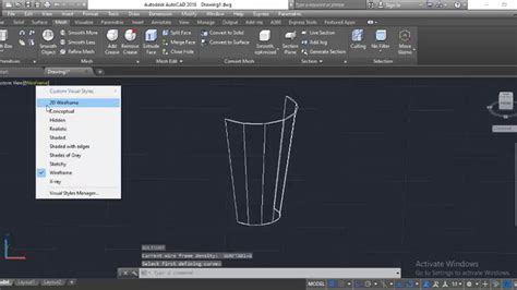 D Modelling Meshes Ruled Surfaces On AutoCAD By Masroor Khan For Beginners