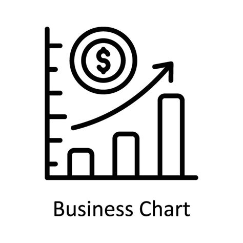 Business Chart Vector Outline Icon Design Illustration Digital