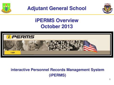 Adjutant General School Iperms Overview October Ppt Download