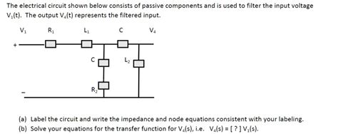 solved the electrical circuit shown below consists of passive