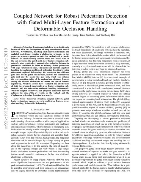 Coupled Network For Robust Pedestrian Detection With Gated Multi Layer