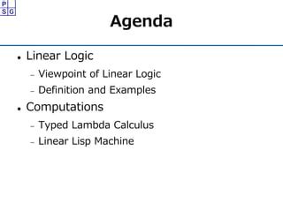 Linear Logic And Linear Lisp PPT