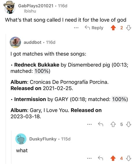 The Bot Wasnt Even Correct About The Song Btw R