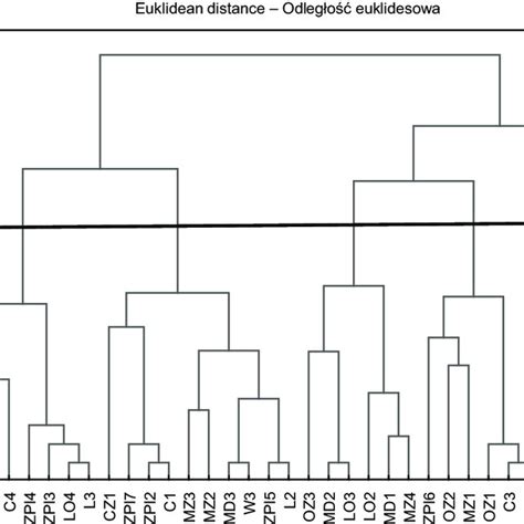 Dendrogram Of A Hierarchical Classification Of The Categories Of