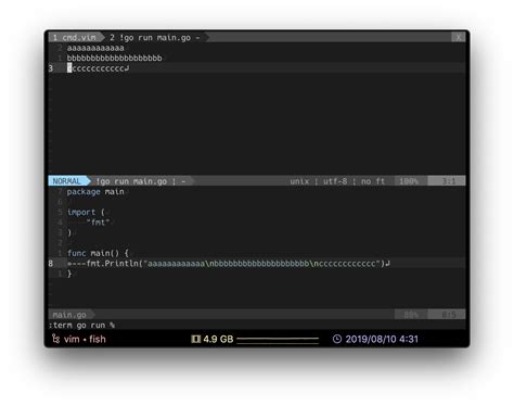 How To Show Output Of Gorun In Preview Window Issue Fatih Vim Go Github
