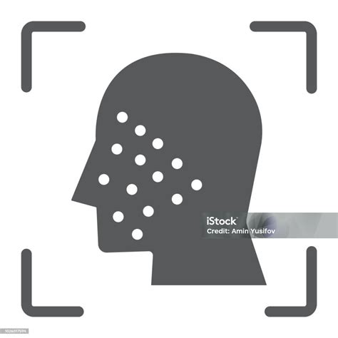 Id 문자 모양 아이콘 얼굴 얼굴 인식과 얼굴 인식 얼굴 검색 서명 벡터 그래픽 흰색 배경 Eps 10 솔리드 패턴 감지기에 대한 스톡 벡터 아트 및 기타 이미지 Istock