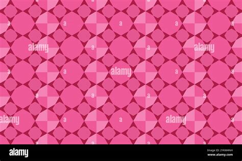 Geometric Pink Pattern With Interlocking Star And Diamond Shapes Vibrant Seamless Design For