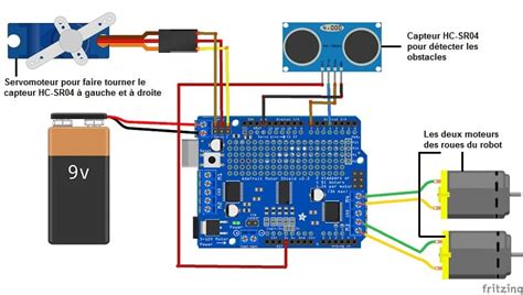 Robot Détecteur Des Obstacles Basé Sur Arduino Et Hc Sr04