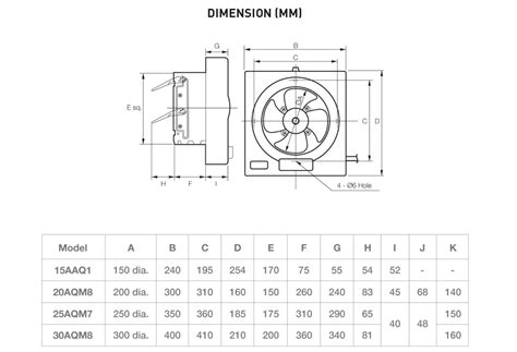Kdk 15aaq1 6 Wall Mount Propeller Ventilator Exhaust Fan Kuala Lumpur