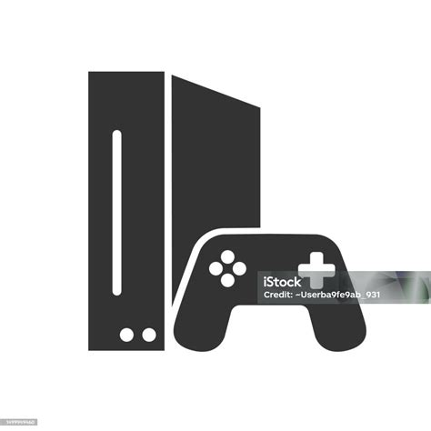 Vetores De Console De Videogame Com Ícone De Joystick Isolado No Fundo Branco Vetor E Mais