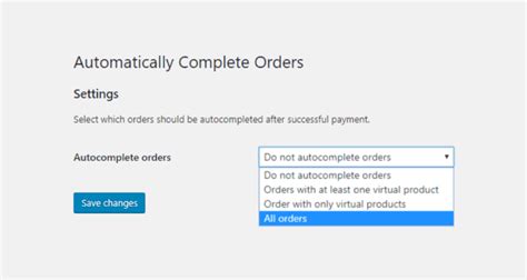 Automatic Payment Status Woocommerce Autocomplete Orders
