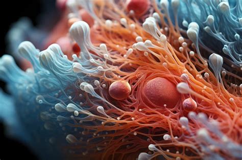 Bacteria And Microorganisms On An Abstract Background Stock Illustration Illustration Of