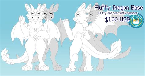 Dragon Reference Sheet Base Furry Lineart And Base Etsy