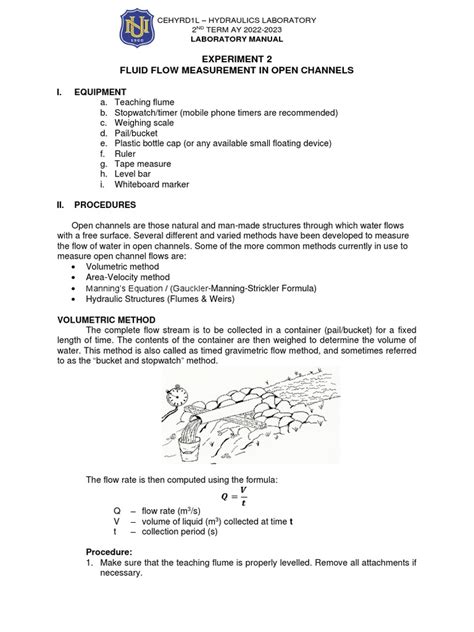 02 cehydr1l lab exer 2 pdf flow measurement volume