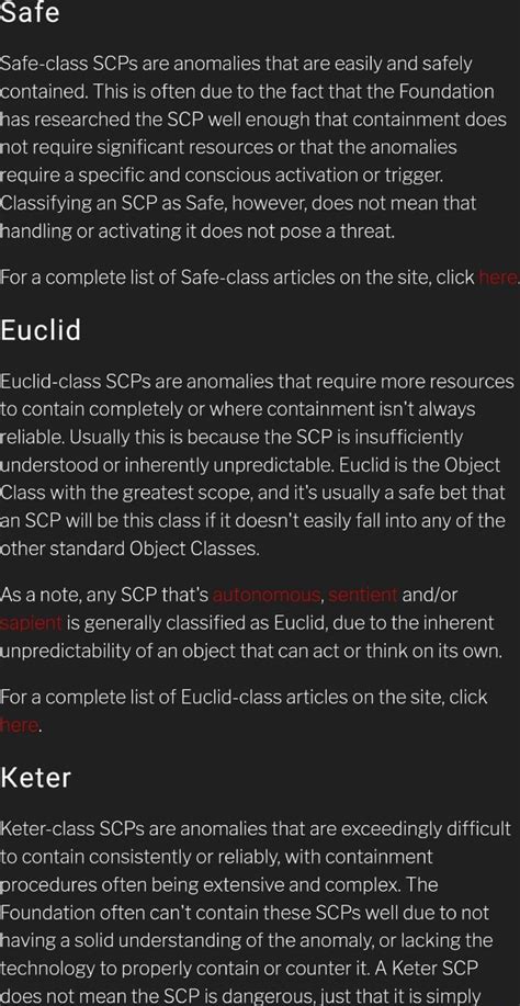Safe Safe Class Scps Are Anomalies That Are Easily And Safely Contained
