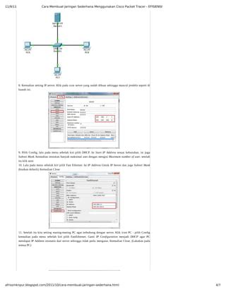 Cara Membuat Jaringan Sederhana Menggunakan Cisco Packet Tracer Efisiensi PDF