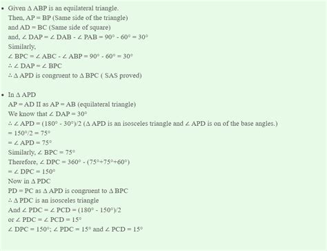 "1. In the given figure, ( A B C D ) is a square and ( Delta P A B ) is an equilateralntriangle ...