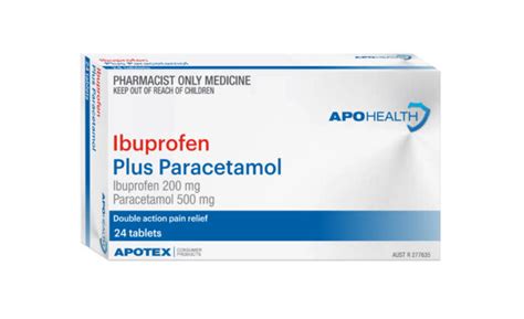 Ibuprofen 200 And Paracetamol 500 Combination Tablets [box Of 24] Lfa