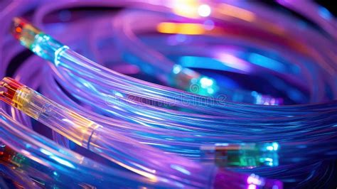 Data Fiber Optic Ethernet Cable Stock Illustration Illustration Of