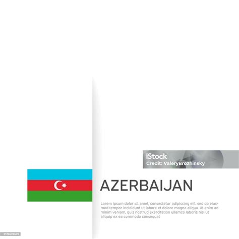 아제르바이잔 국기 배경입니다 국가 애국 아제르바이잔 배너 표지 흰색 배경에 아제르바이잔 국기가 있는 문서 템플릿입니다 내셔널 포스터 비즈니스 소책자 벡터 일러스트 레이 션