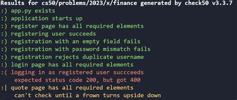Issue with Problem set 9 - Finance : r/cs50