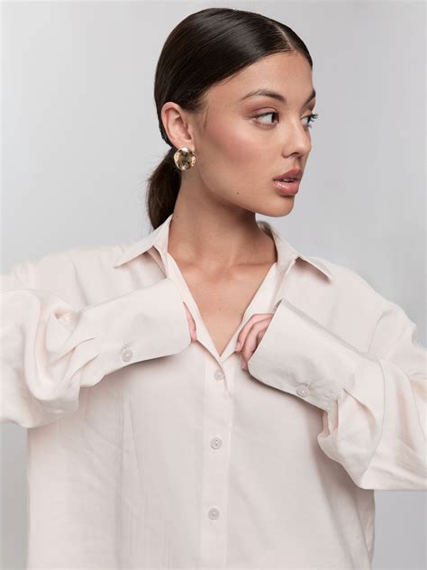 Elegancka Koszula Damska Kremowa Nicea 100 Wiskoza Capsule Wardrobe Koszule Summer