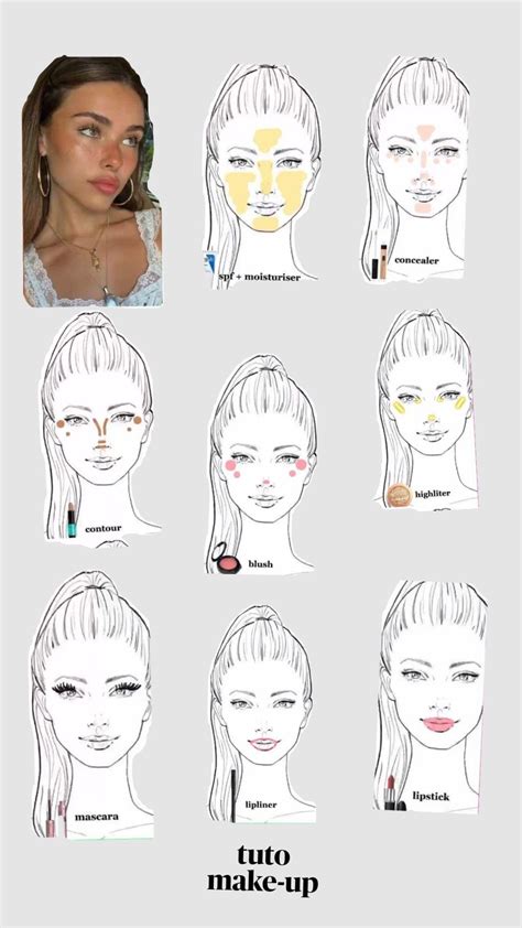tuto make-up 🎀🍭 | Quick makeup, Makeup routine guide, Face makeup routine
