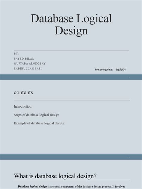 Database Logical Design Pdf Databases Relational Database