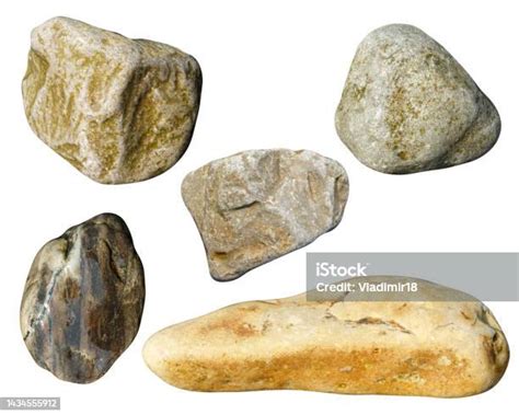 흰색 배경에 고립 된 바다 돌 세트 해변에서 자갈 천연 미네랄 0명에 대한 스톡 사진 및 기타 이미지 0명 강 개체 그룹 Istock