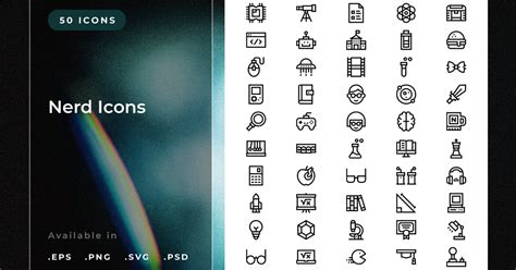 Nerd Icons Icons Ft Icons And Vector Envato