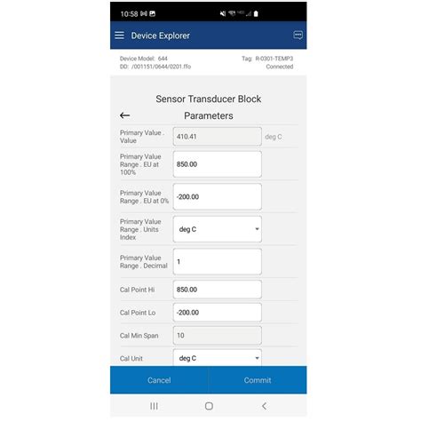 Technical Devcomff Droid Foundation Fieldbus Ff Communicator App Android
