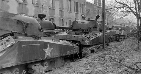 Shermans Collected For Scrap In The Eto With What Looks Like An Exit