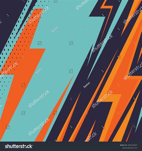 Sharp Lightning Shape Abstractbackground Vector Stock Vector Royalty Free
