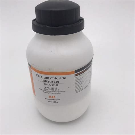 Calcium Chloride Dihydrate Cacl2 2h2o Chai 500g Ar Xilong Cas 10035 04 8 Hóa Chất Thí Nghiệm